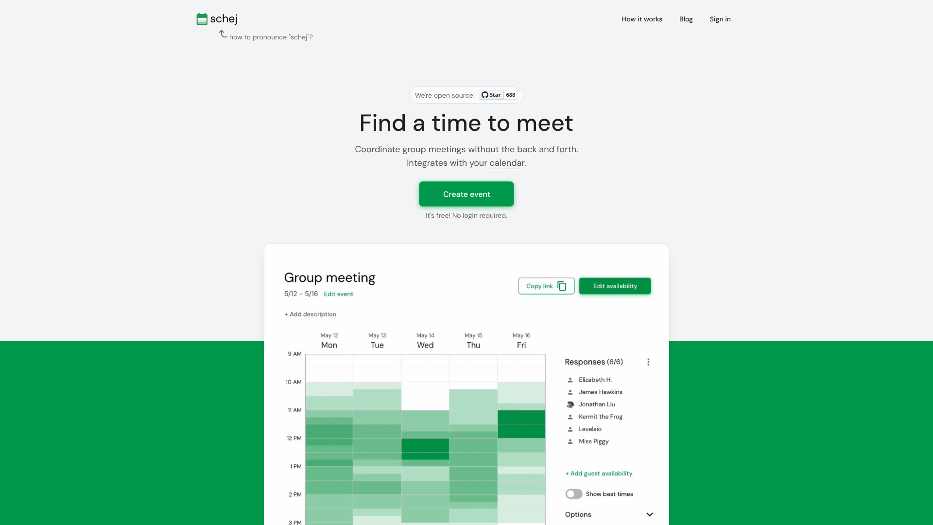 Schej - Find a time to meet effortlessly | CanDevsDoSomething